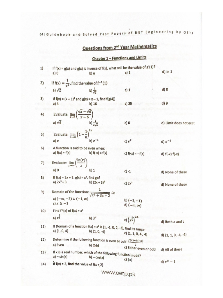 15 - Functions and Limits | PDF