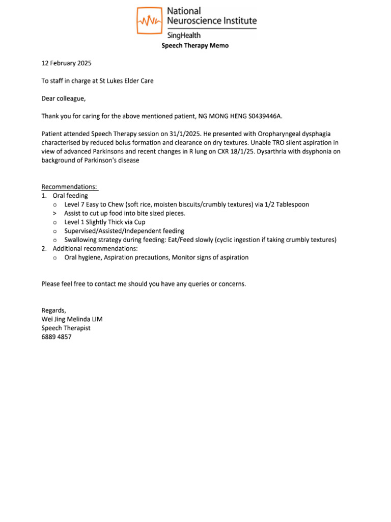 NG MH Day Care Memo ST Jan 2025 | PDF