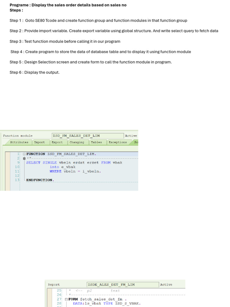 SAP Sales Order Display Guide | PDF