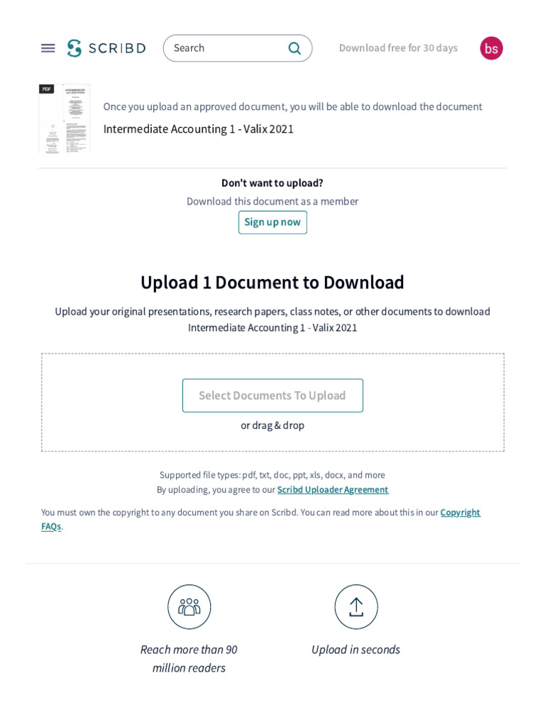 Upload A Document - Scribd | PDF | Scribd | Online Services