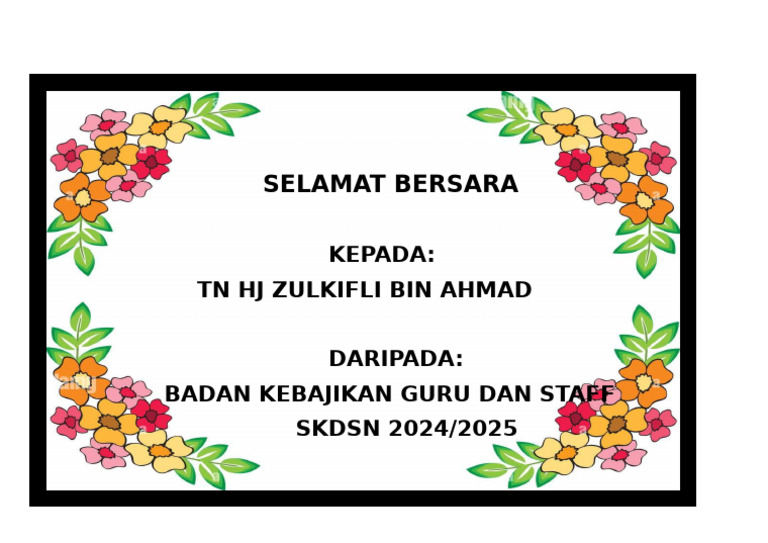 Selamat Bersara | PDF