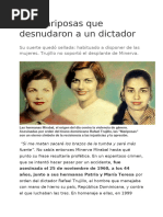 Biografía de las Hermanas Mirabal | PDF | República Dominicana