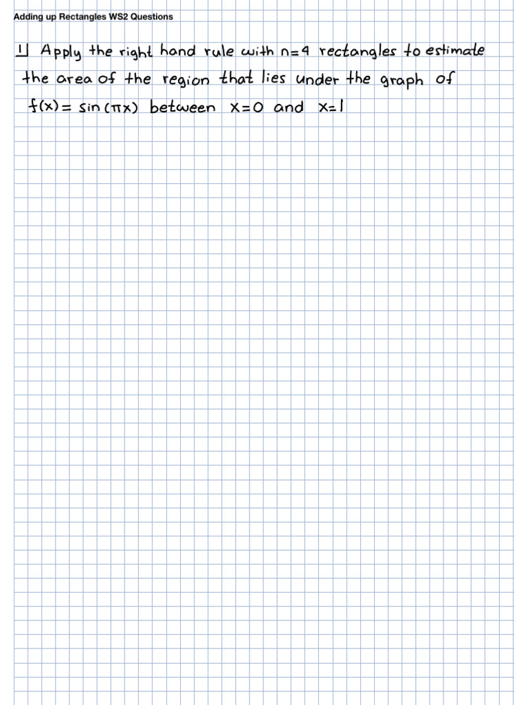 Adding Up Rectangles WS2 Questions | PDF