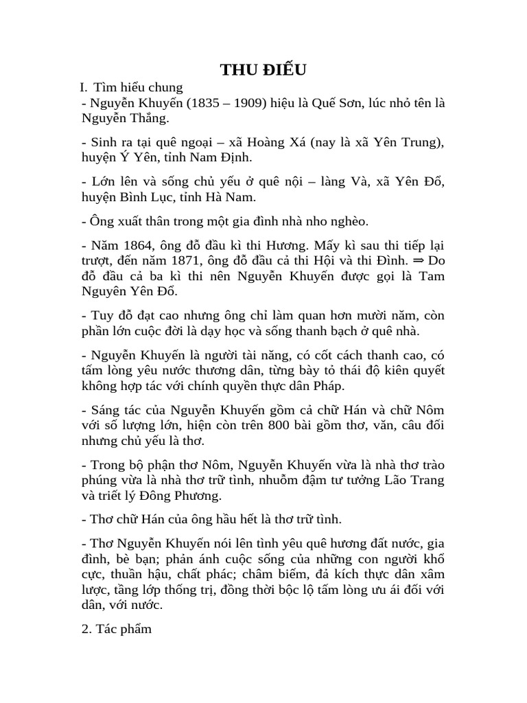 THU ĐIẾU | PDF