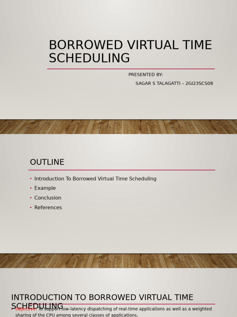 Borrowed Virtual Time Scheduling Explained | PDF | Scheduling ...