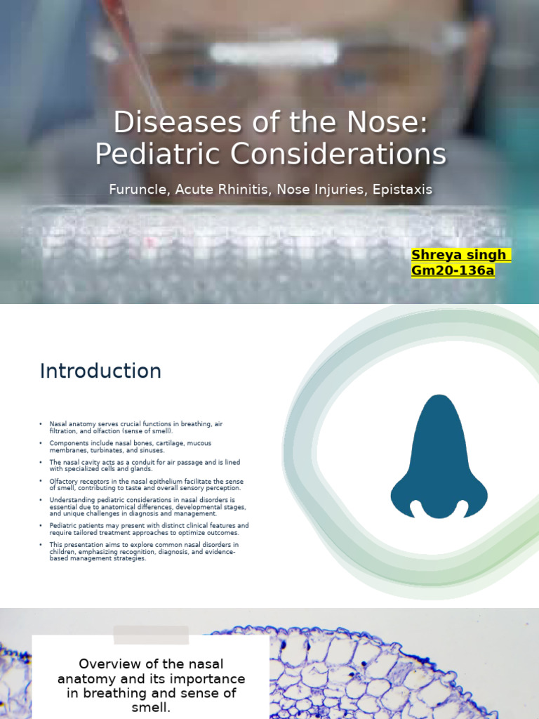 Diseases of The Nose: Pediatric Considerations: Furuncle, Acute ...