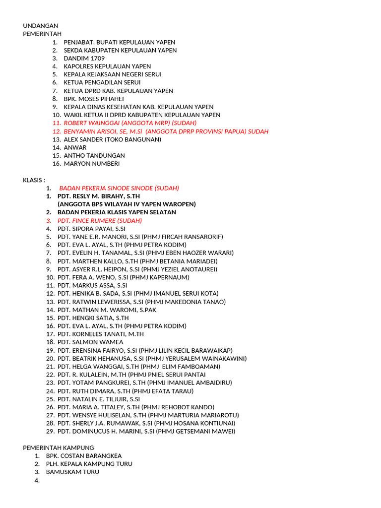 Undangan Pemda | PDF