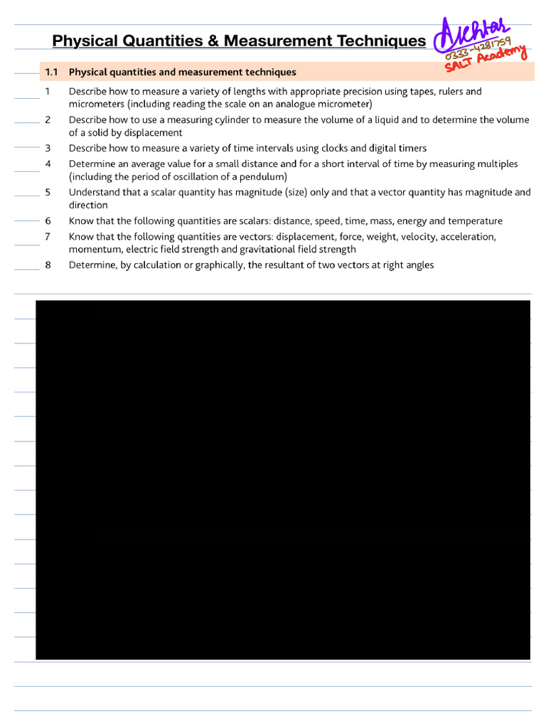 Physical Quantities and Measurement Methods | PDF | Euclidean Vector ...