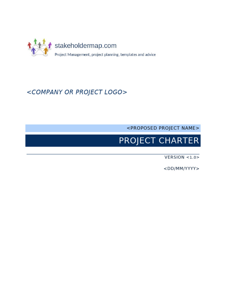 Project Charter Template | PDF | Business