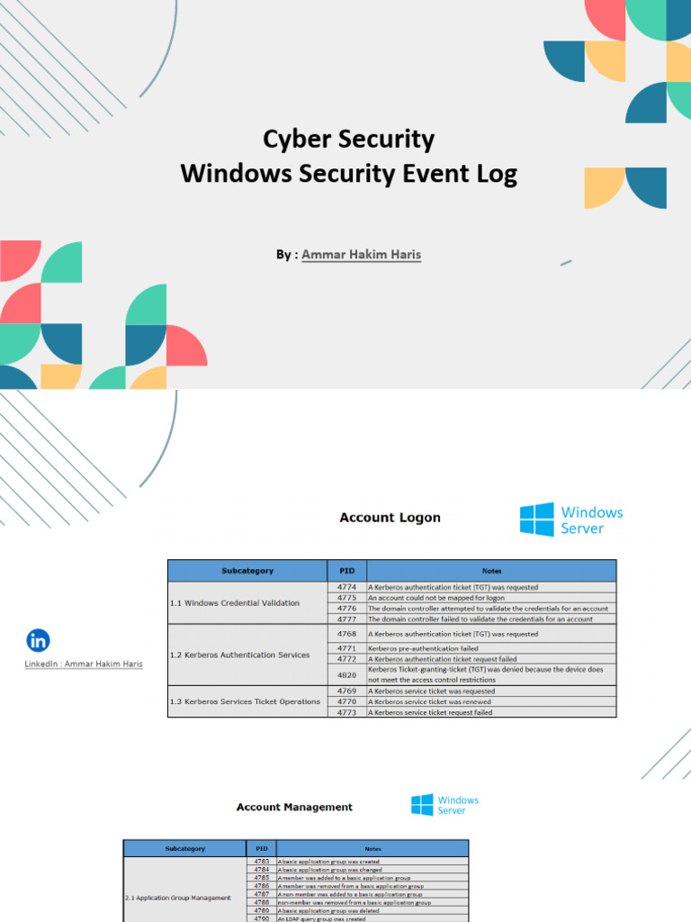 Windows Security Event Log 1729940515 | PDF