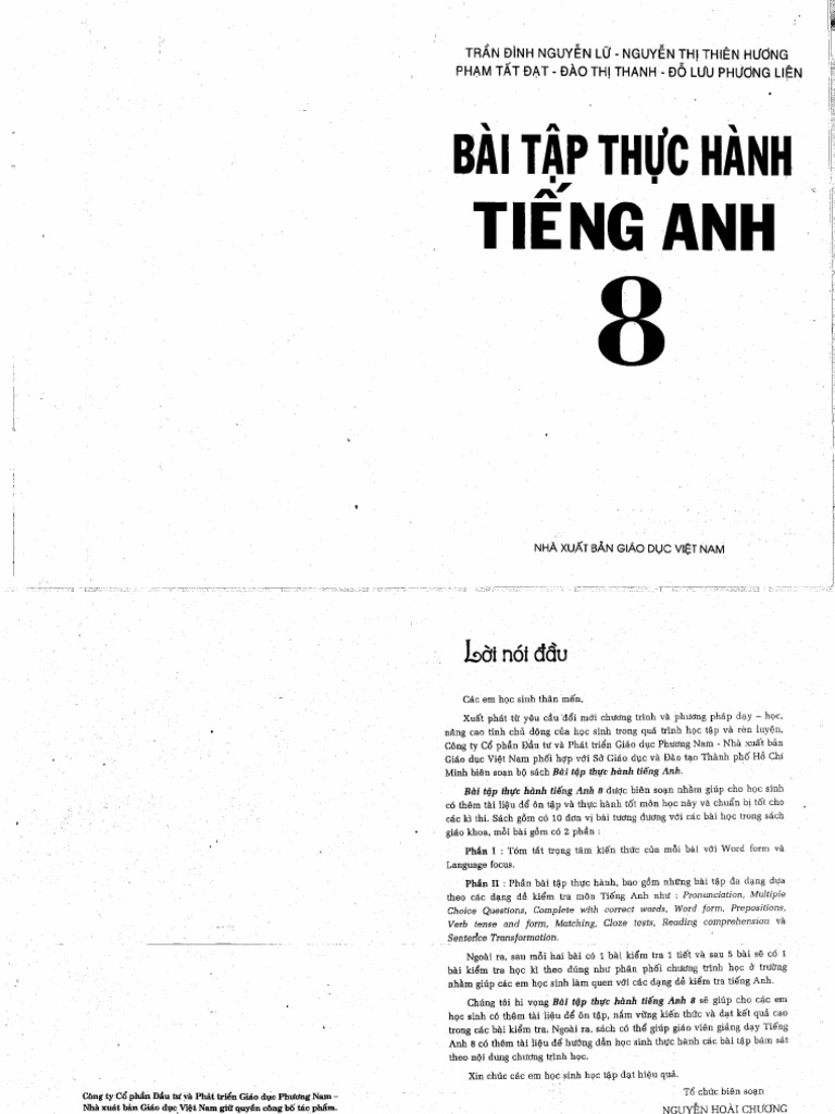 Sách BT TH C Hành L P 8 | PDF