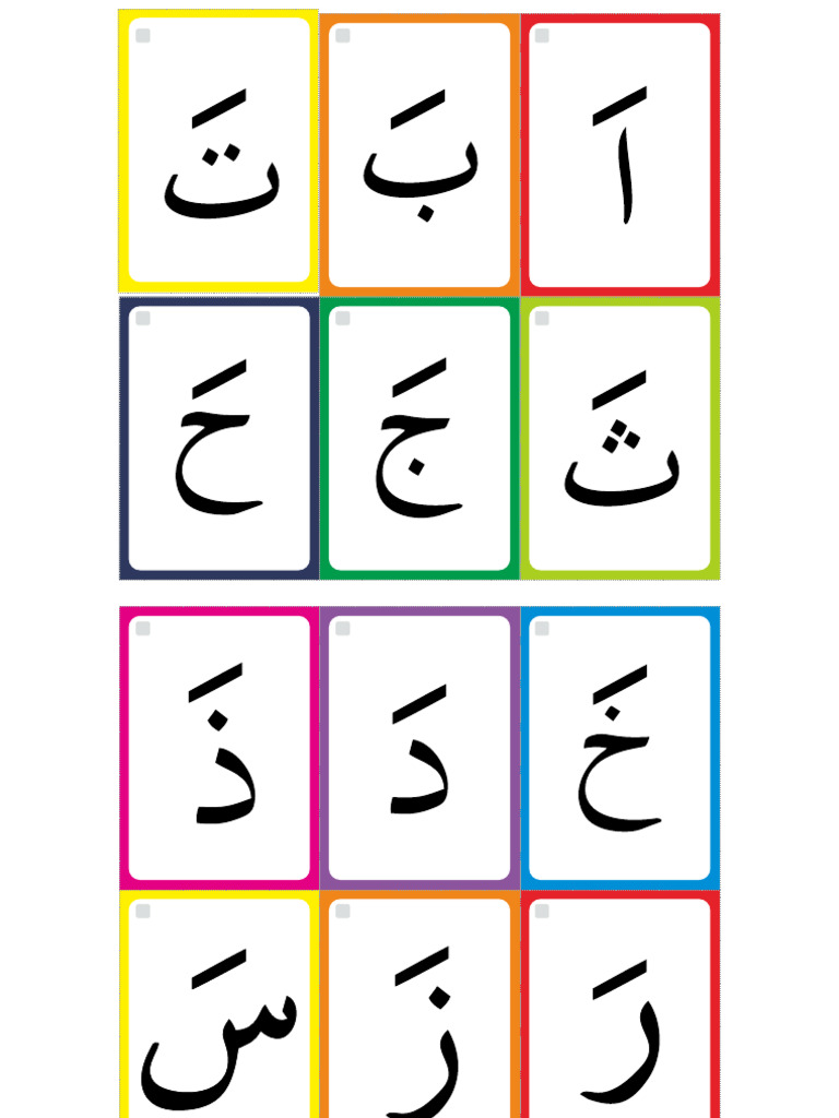 Flash Card Hija i Yah Fathah | PDF