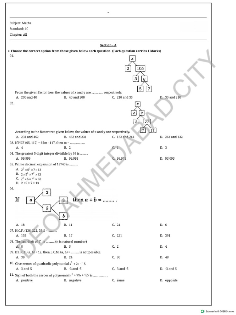 Maths (Basic) - 1 | PDF