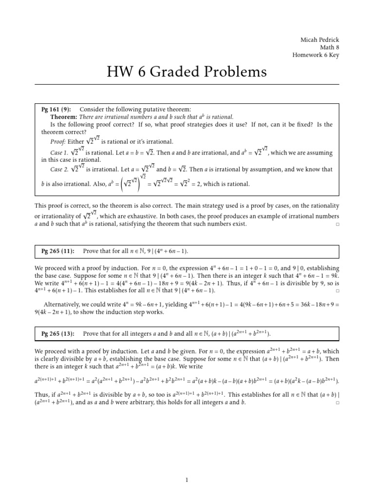 8hw6_key | PDF | Prime Number | Mathematical Proof