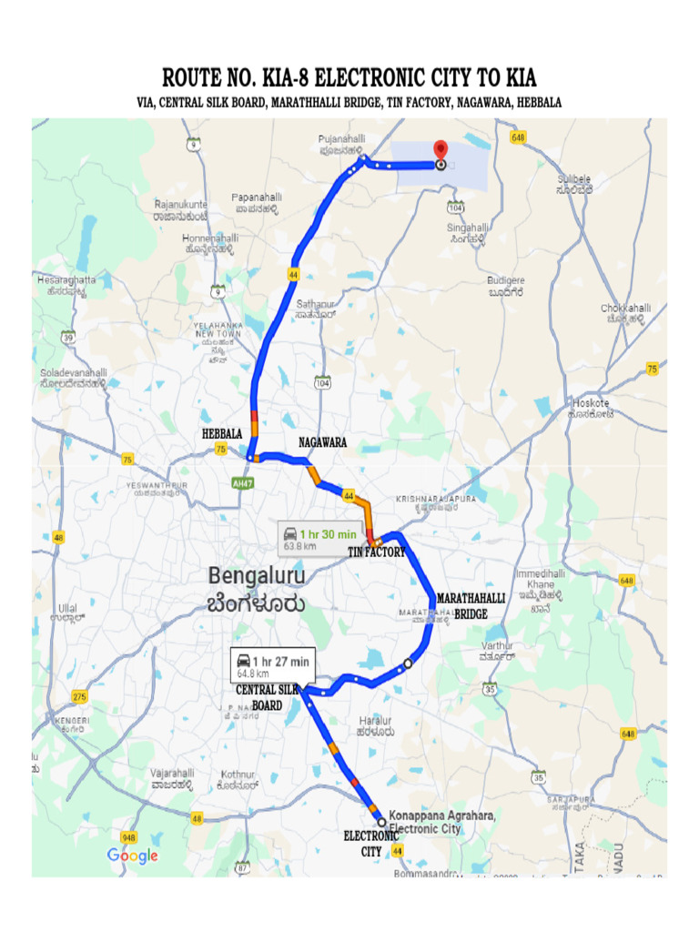 KIA-8 Bus Route Guide | PDF