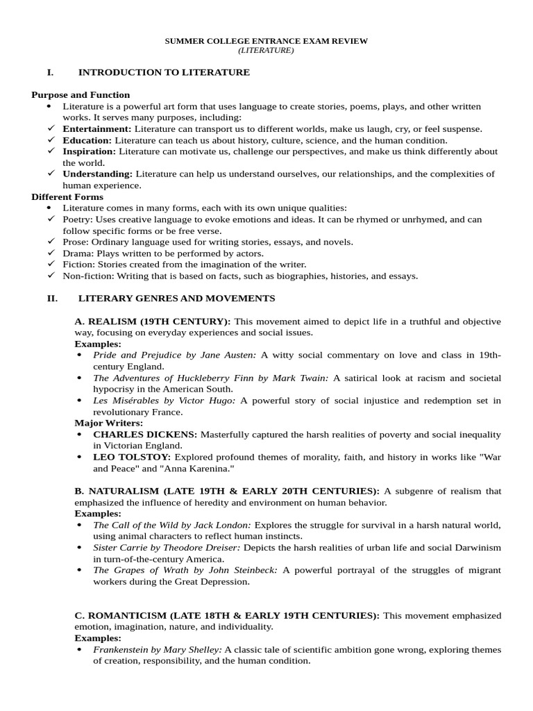 Literature (Reviewer) | PDF | Romanticism | Gothic Fiction