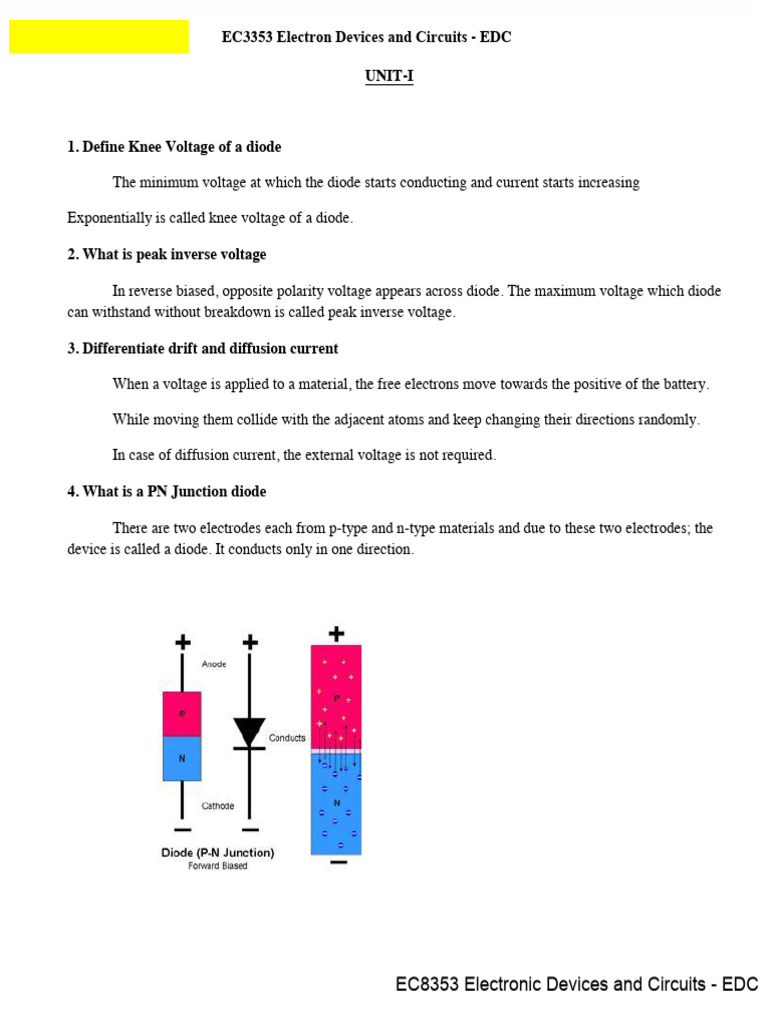 EC3353 Important Questions Overview | PDF | Field Effect Transistor | Electronic Oscillator