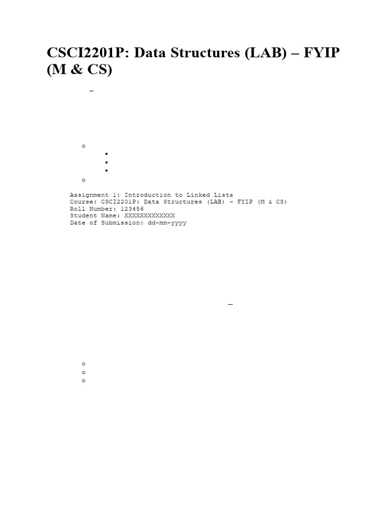 CSCI2201P - Lab Assigments | PDF | Queue (Abstract Data Type ...