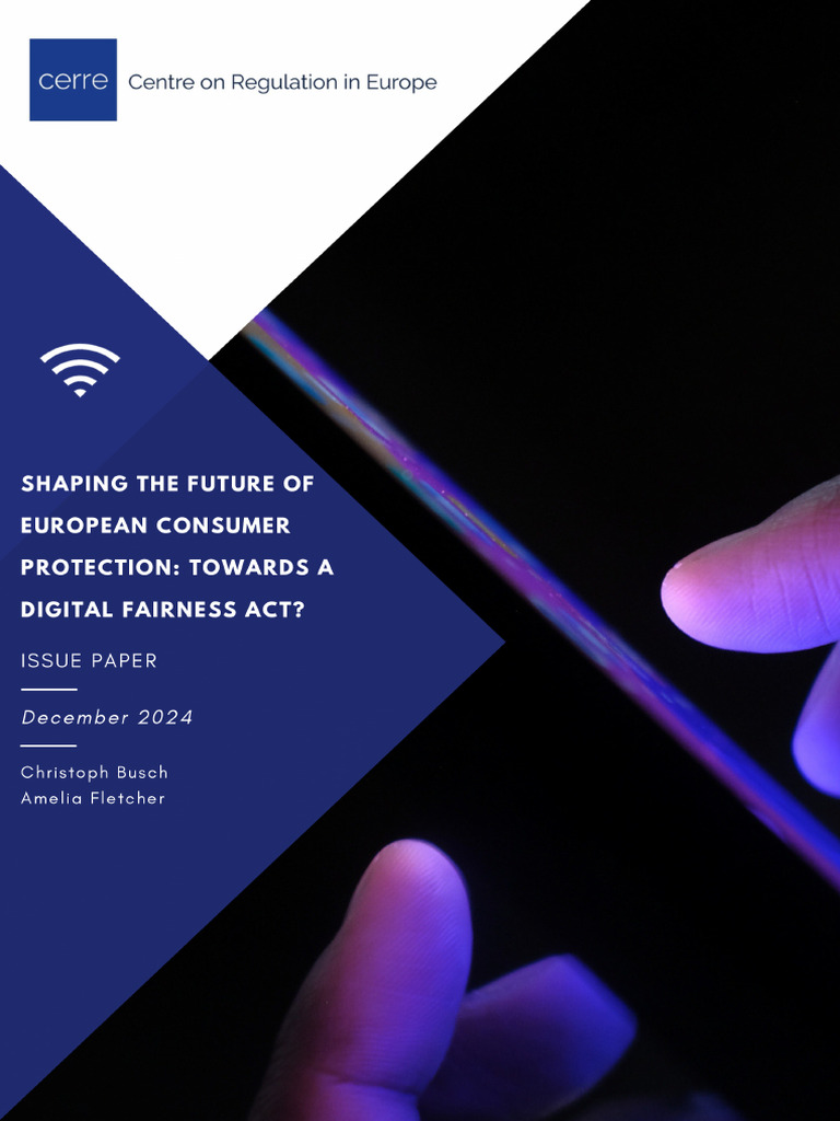 Shaping The Future of European Consumer Protection Towards A Digital ...