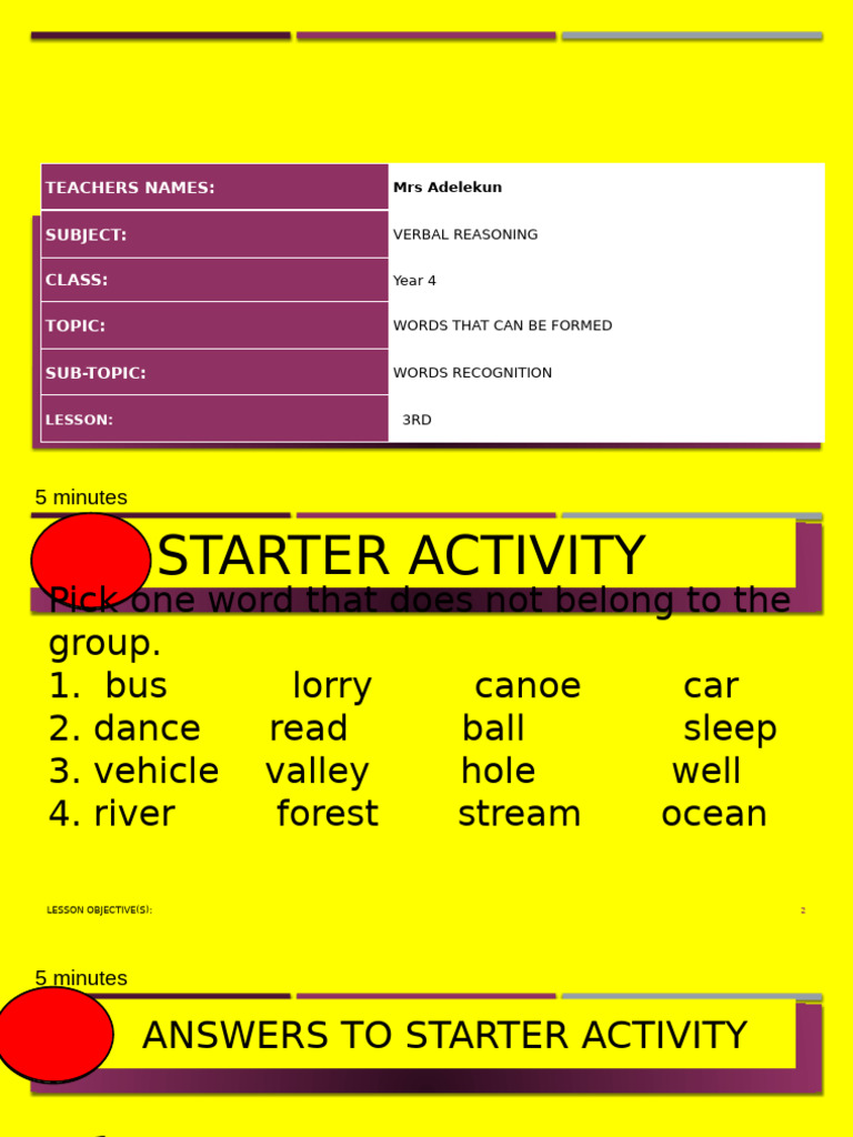 22-23 t2 w3 Verbal Reasoning | PDF
