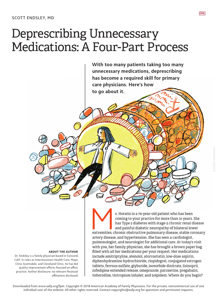Deprescribing Unnecessary Medications 2018 | PDF | Pharmacology | Therapy