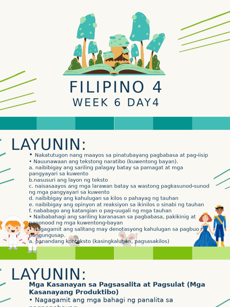 q2 Filipino 4 Week 6 Day 4 | PDF