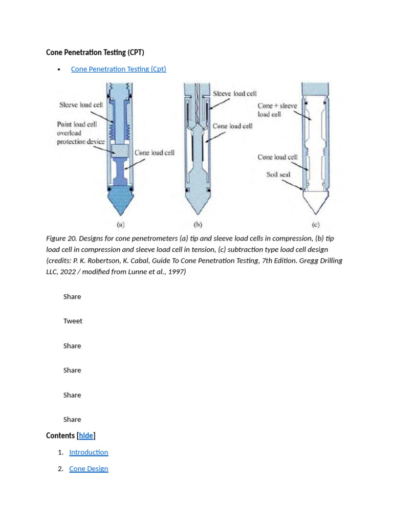 Cone Penetration Testing | PDF | Applied And Interdisciplinary Physics