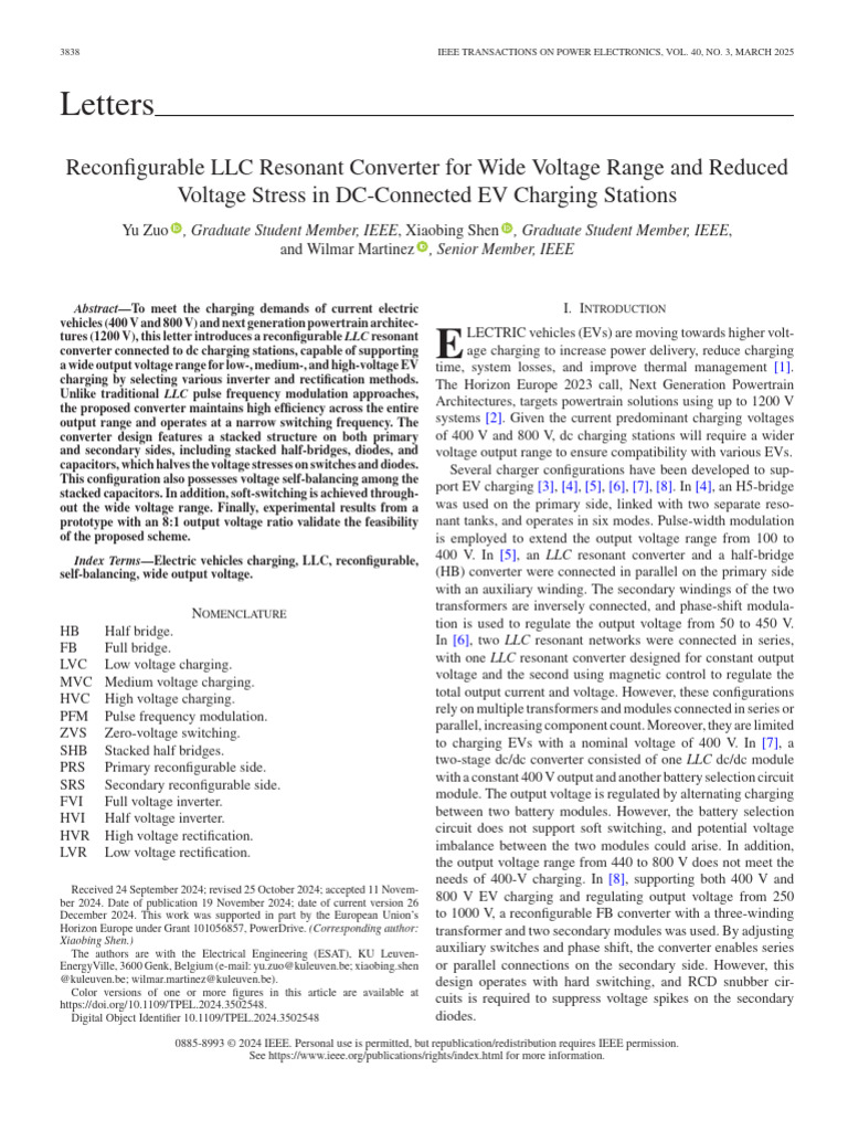 EV Charging: LLC Converter Design | PDF | Rectifier | Resonance