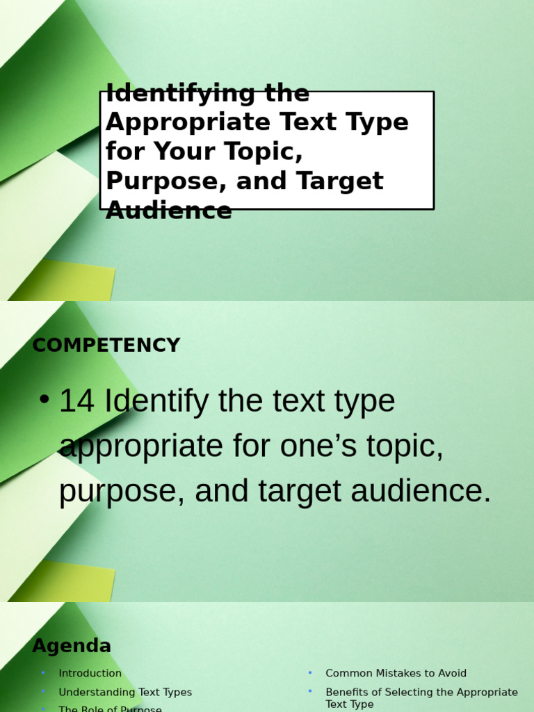 Choosing the Right Text Type | PDF | Narrative | Cognition
