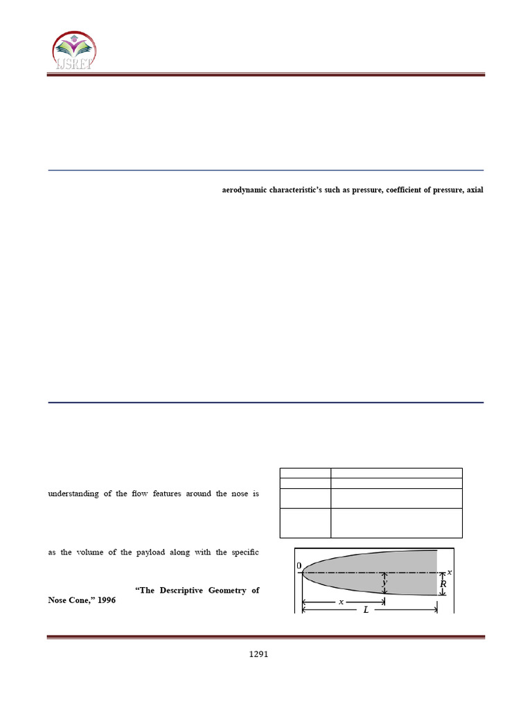 Investigation On Aerodynamic Performance of Elliptical and Secant Ogive ...
