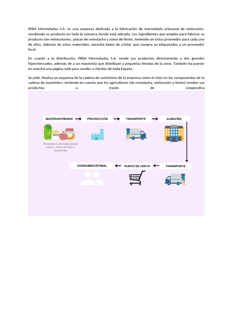 Esquema de la cadena de suministro de PERA | PDF