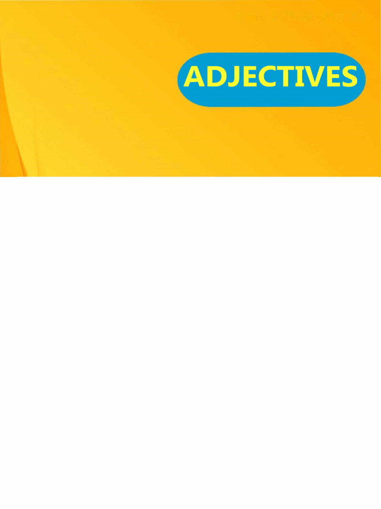 3.ADJECTIVES | PDF
