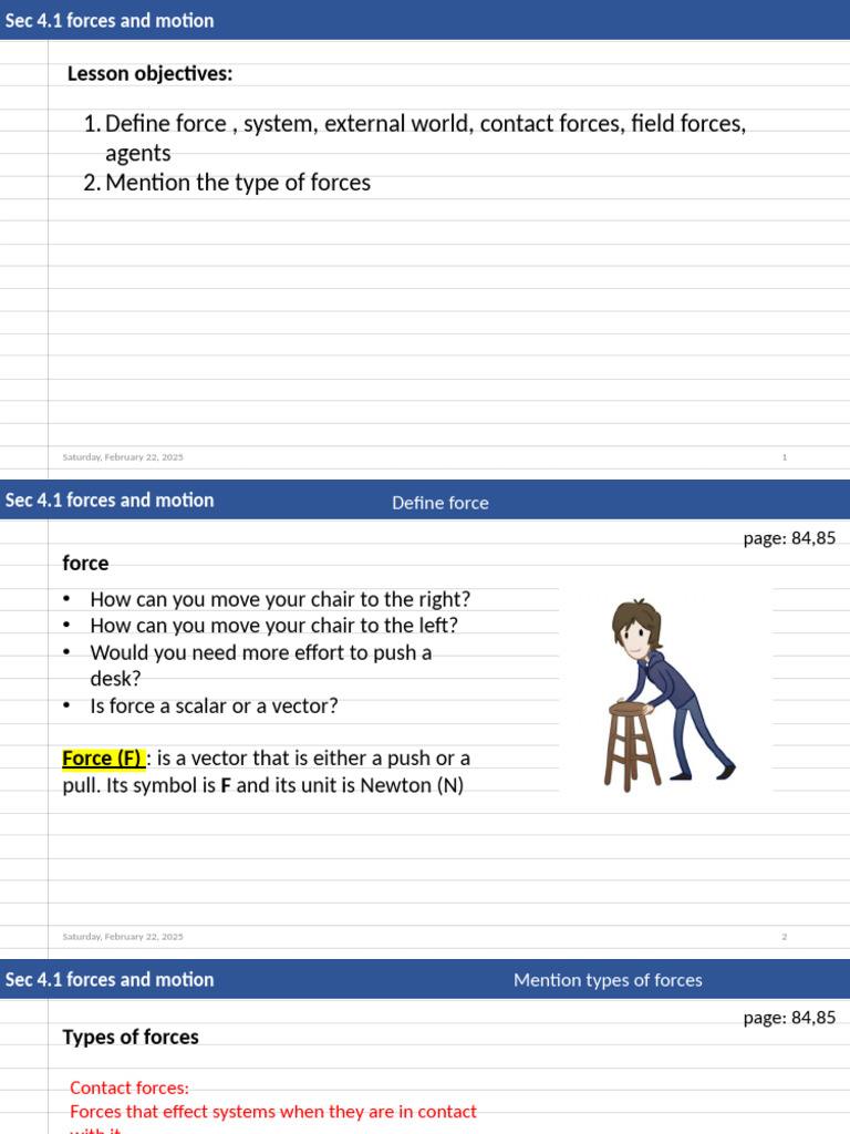 Unit 4 Forces and Motion | PDF | Force | Weight