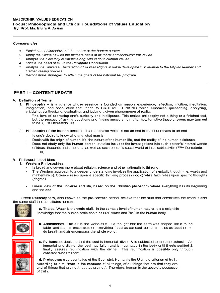 Philosophical and Ethical Foundations of Values Education 1 | PDF | Tao | Soul