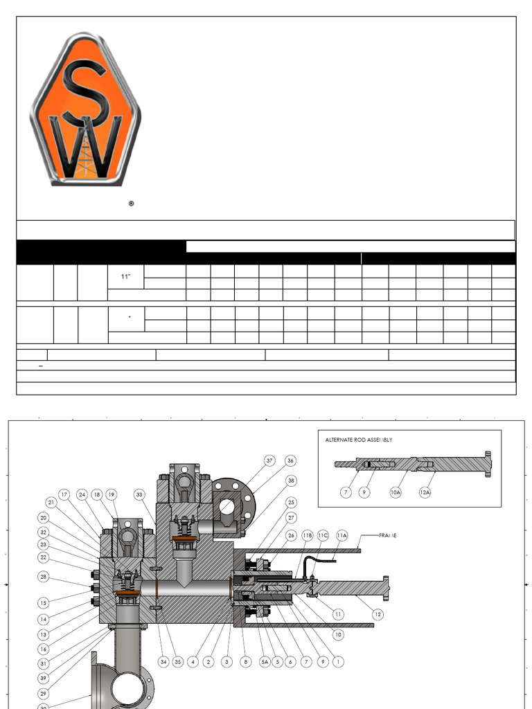 8477A Gardner Denver PZ 11 PZ 10 5000PSI - d82 | PDF | Screw | Pump