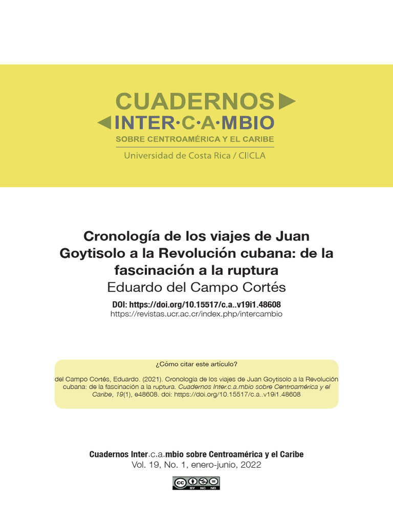 Goytisolo y la Revolución Cubana | PDF | Cuba | Fidel Castro