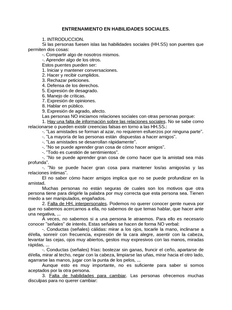 Intrucciones para Ehs | PDF | Comportamiento | Verdad