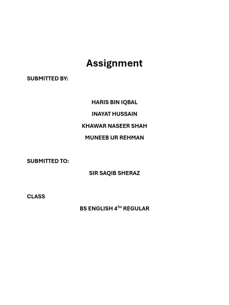 Morphology Syntax Assignment | PDF | Syntax | Grammar