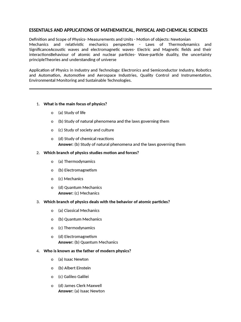 Essentials and Applications of Mathematical | PDF | Atomic Nucleus ...