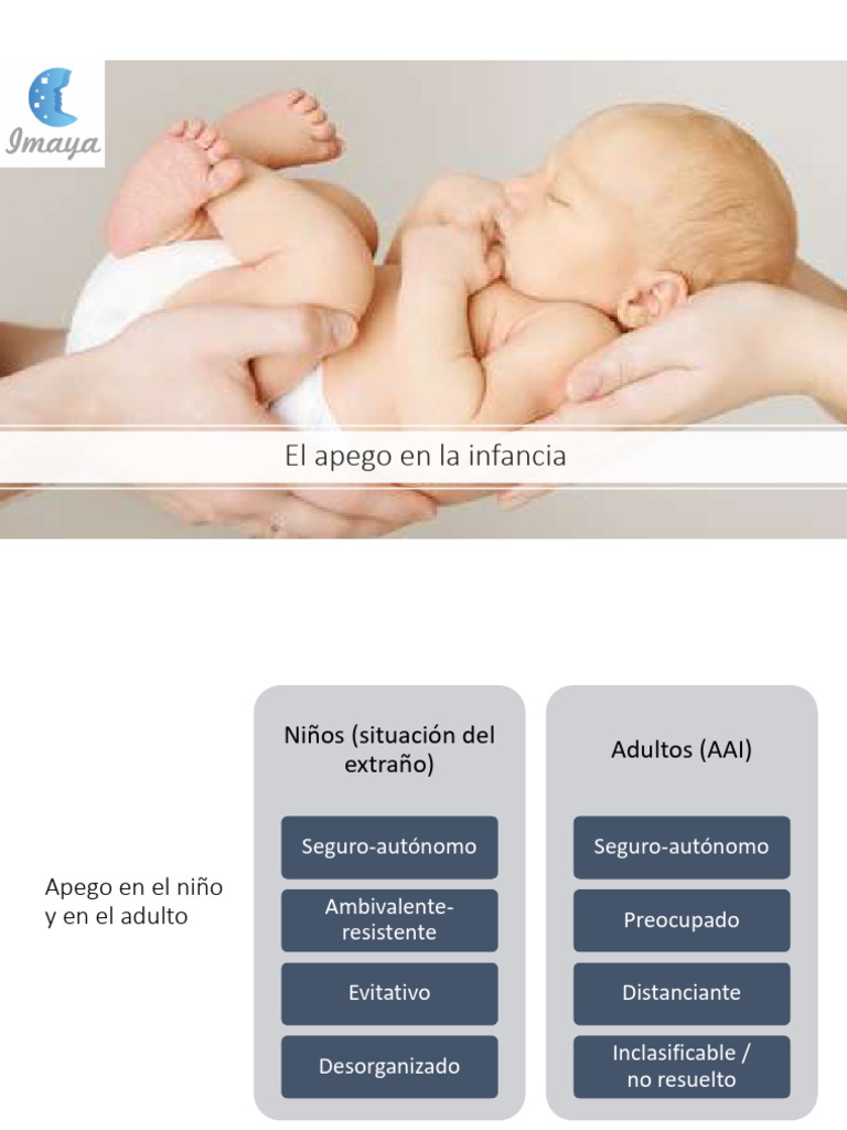 Tipos de apego en la infancia y adultez | PDF | Teoría de apego | Las ...