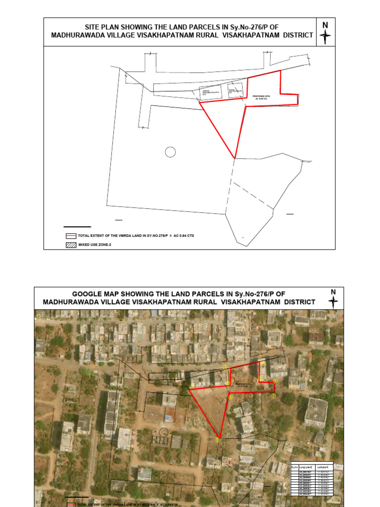 Madhurawada Land Parcel Site Plan | PDF