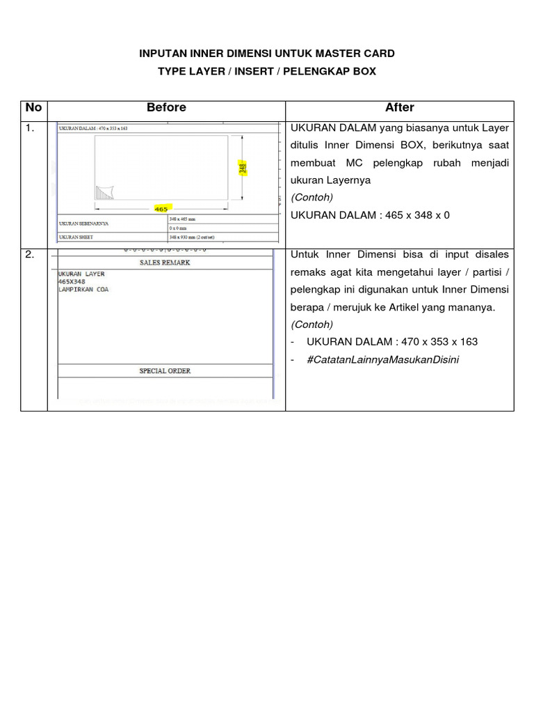 INPUTAN INNER DIMENSI UNTUK MASTER CARD | PDF