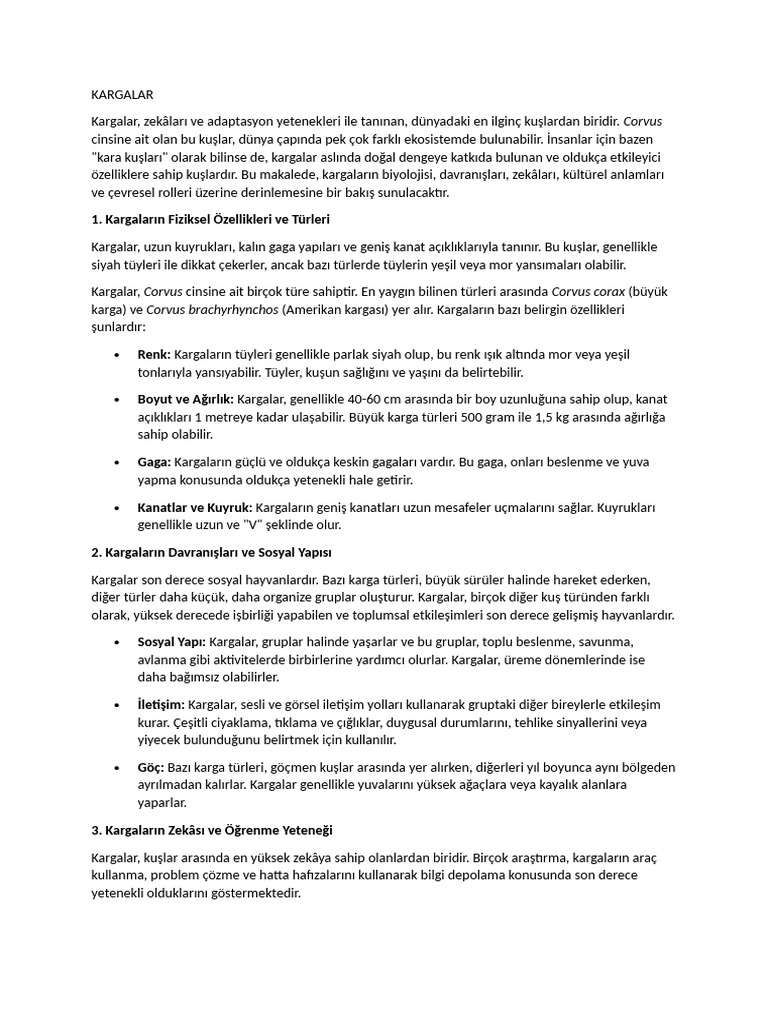 Kargalar | PDF