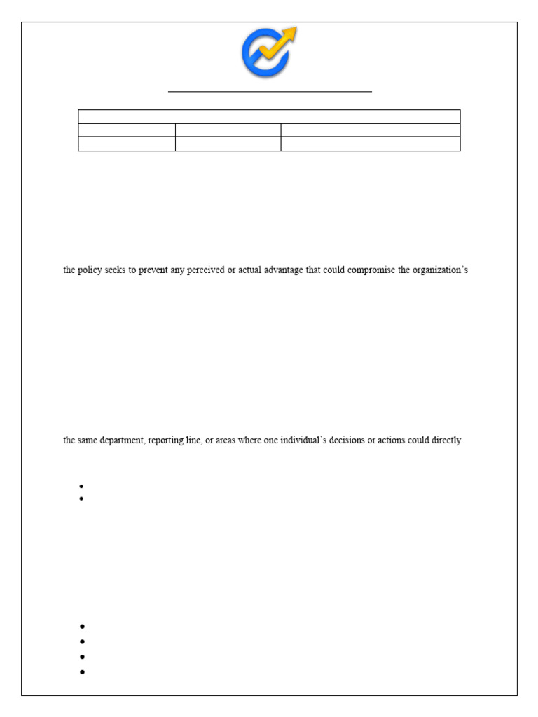 Employment of Relatives Policy | PDF | Policy | Conflict Of Interest
