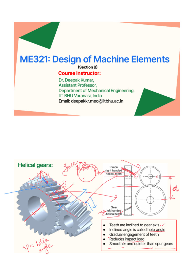 ME321 Helical gear | PDF