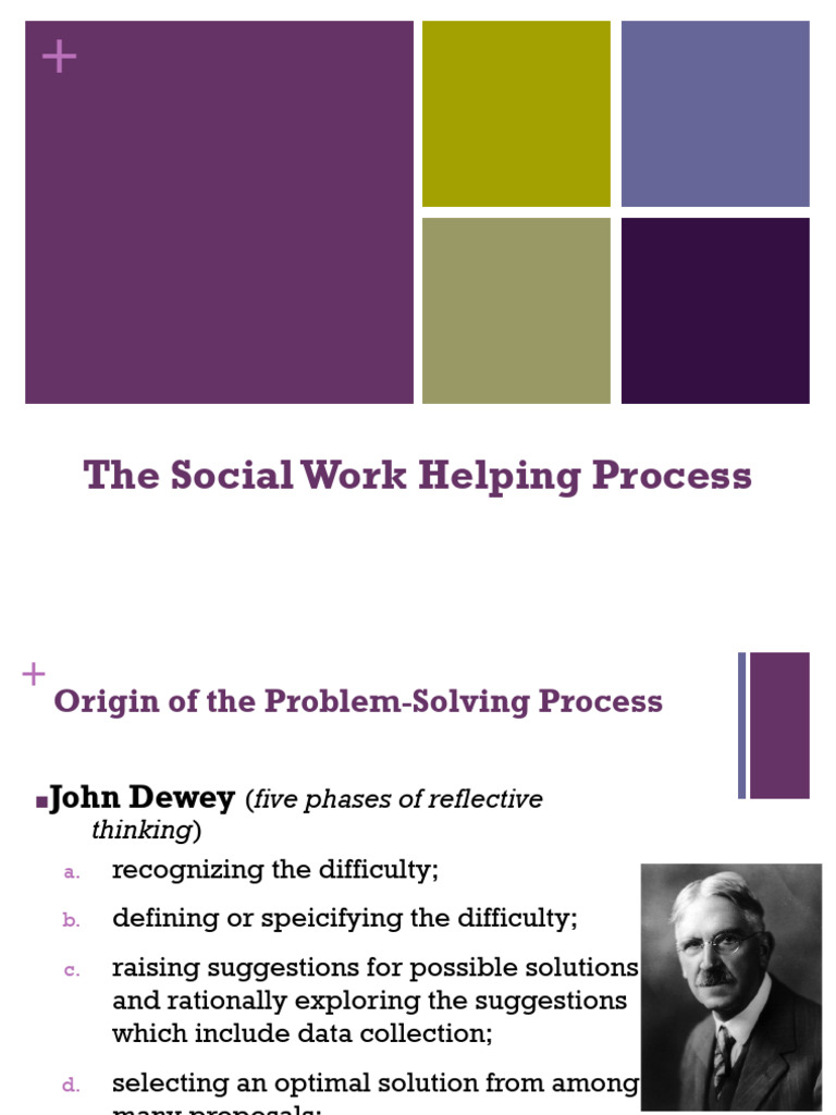 Social Work Problem-Solving Process | PDF | Evaluation | Goal