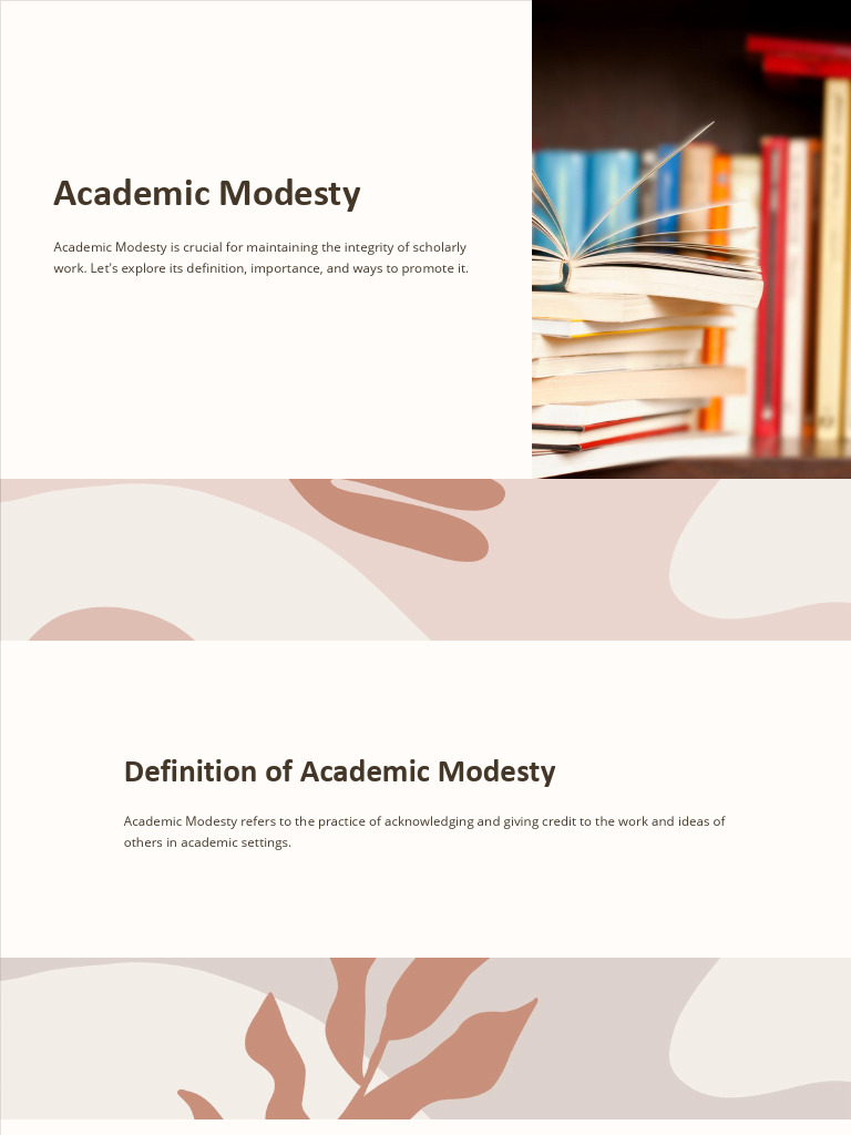 Understanding Academic Modesty | PDF | Academic Dishonesty | Academic Integrity