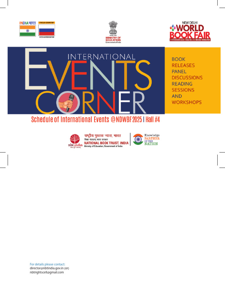 International Schedule of Events-NDWBF 2025 | PDF