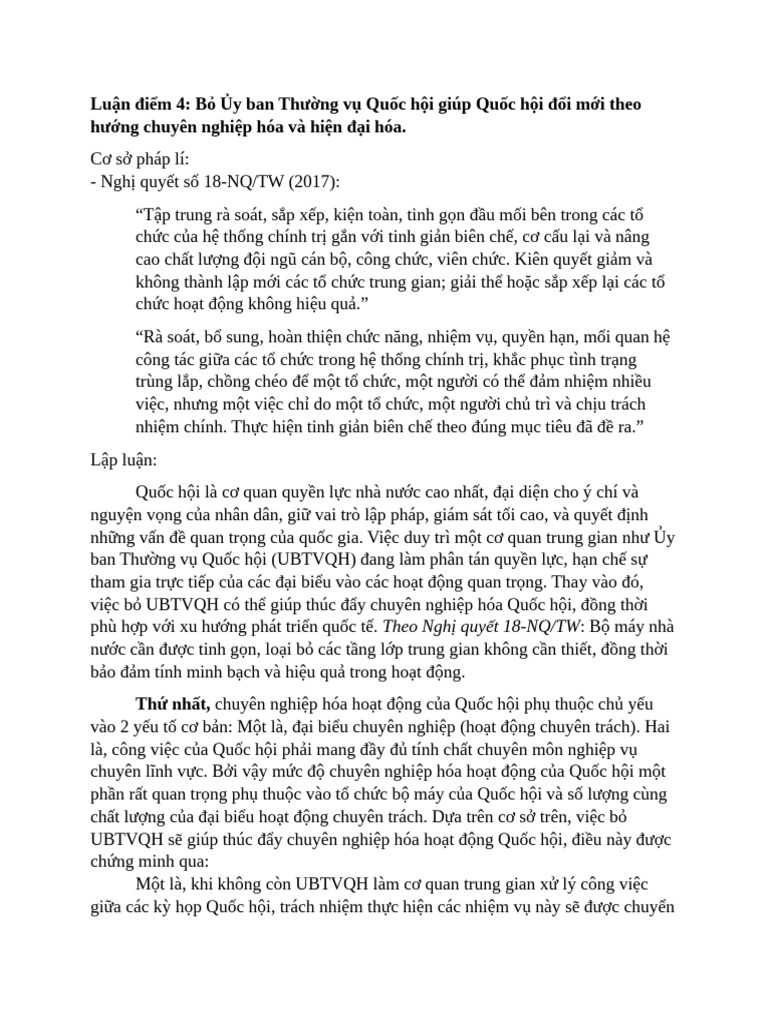 Luận điểm 4 LHP | PDF