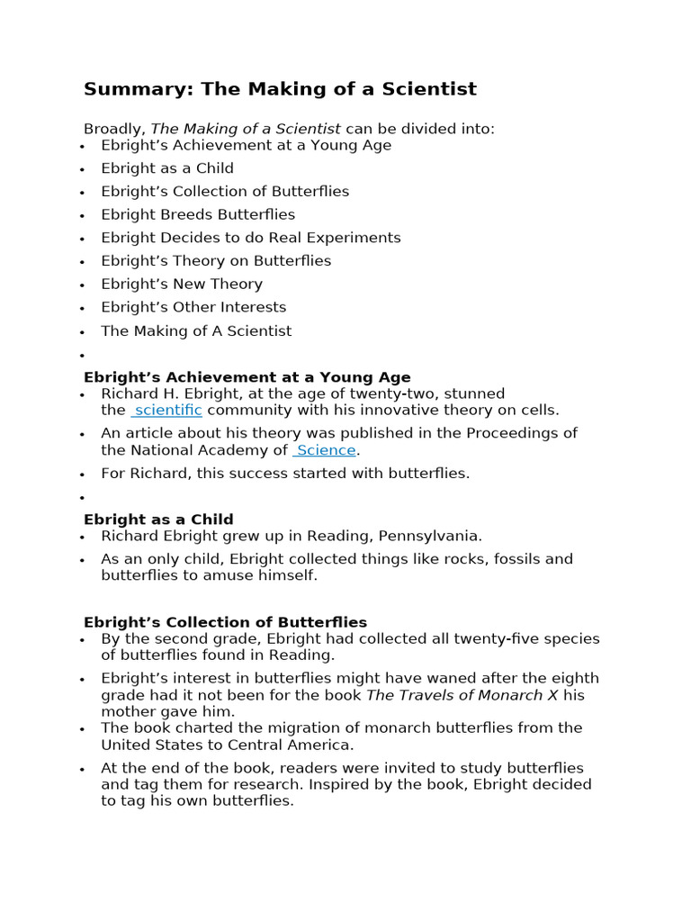 Making of A Scientist Notes | PDF | Science